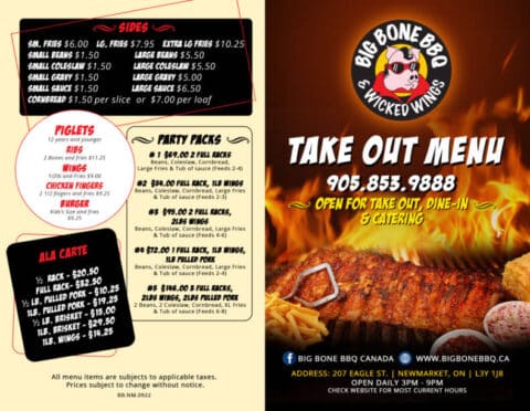 Big Bone BBQ Newmarket - Big Bone BBQ - Memphis BBQ